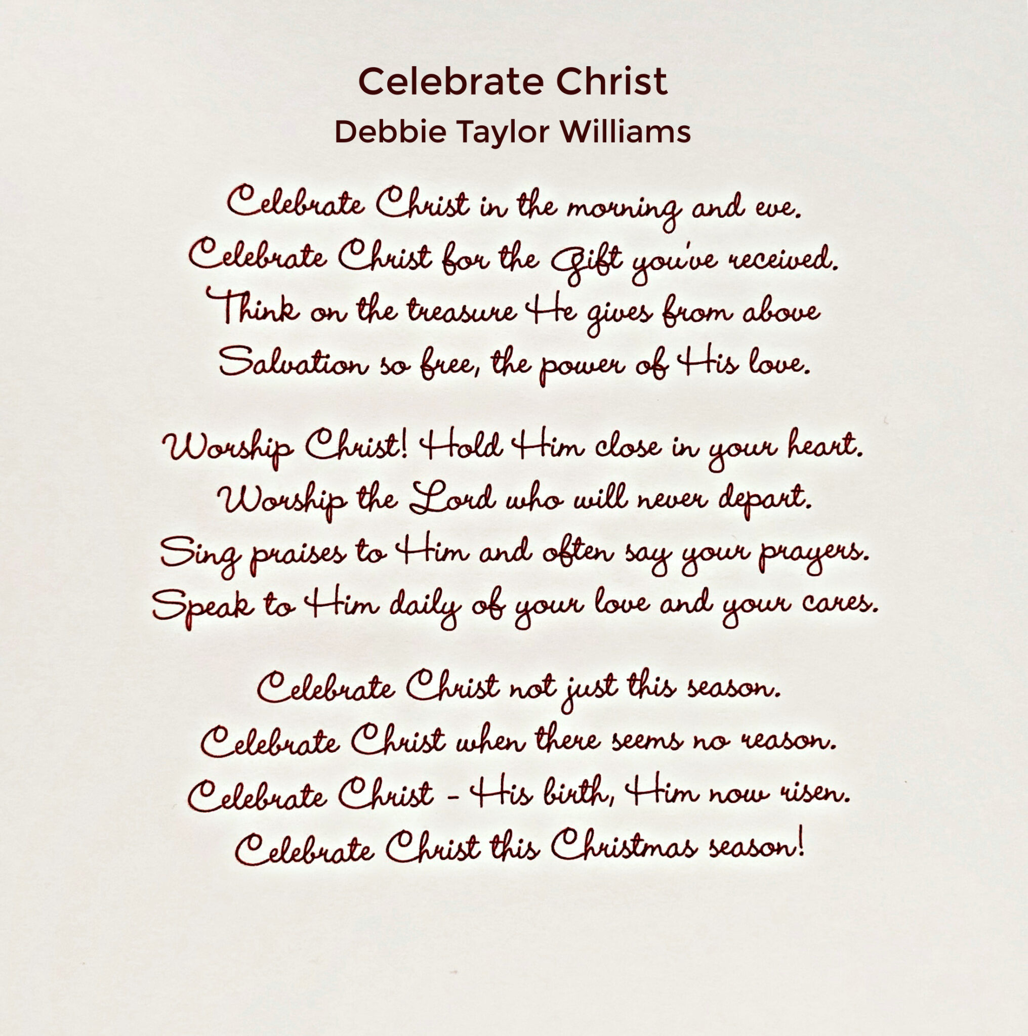 CELEBRATE CHRIST, Christmas Devotional, Luke 2:11 | Debbie Taylor ...