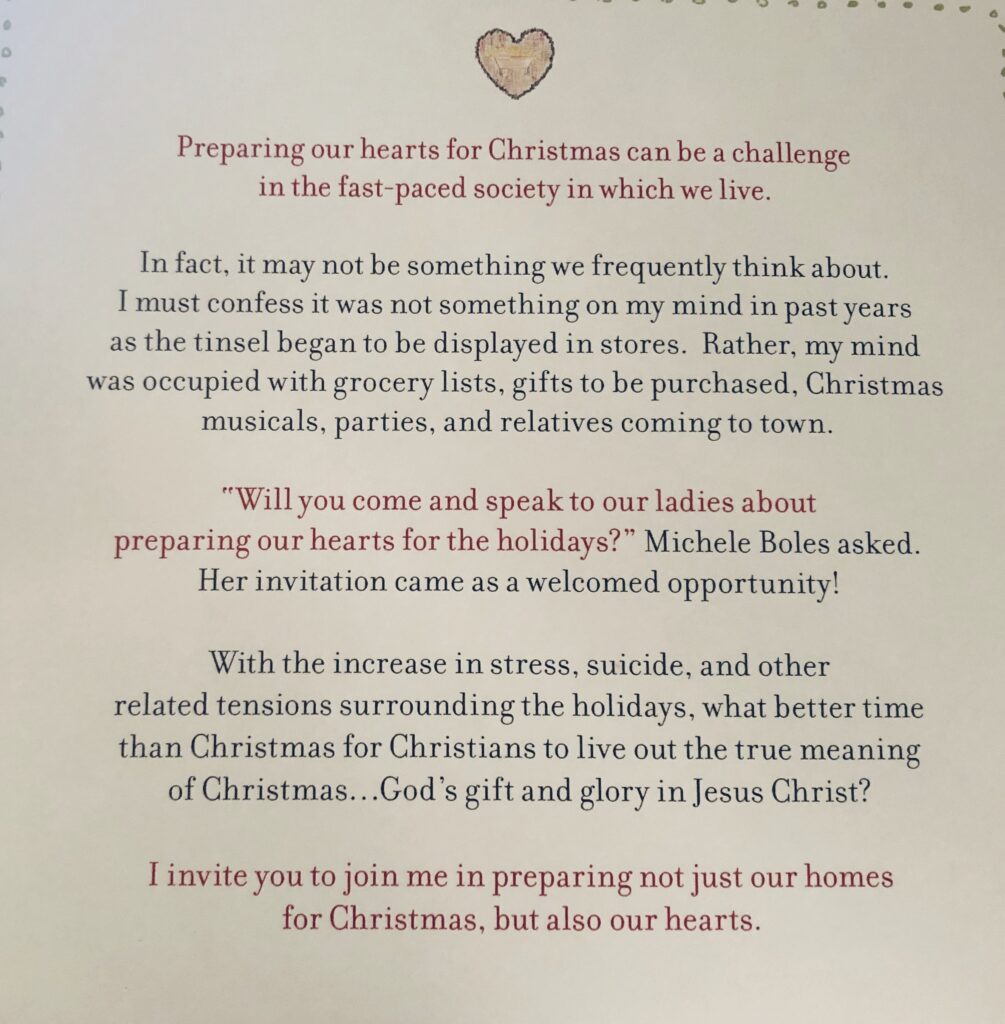 Preparing Our Hearts for Christmas, Christmas Devotional, Luke 2:34 ...
